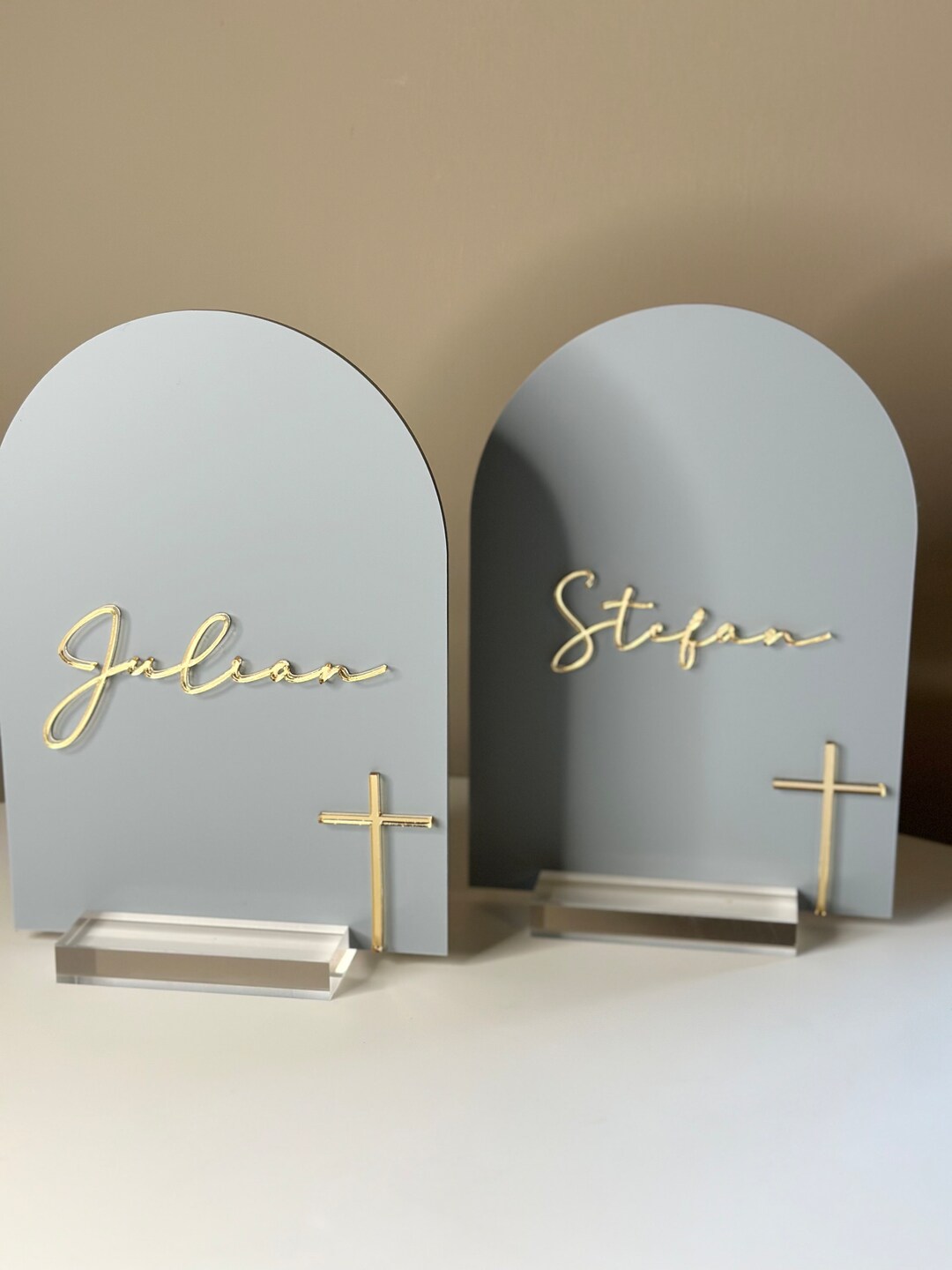 Acrylic Baptism Sign Acrylic Name Sign Pastel Acrylic Sign Arch Baptism ...