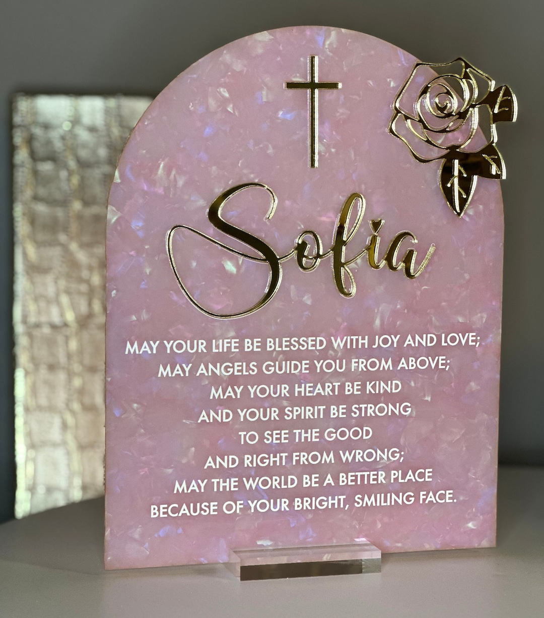 Personalized Religious Sign Baptism First Communion - Etsy