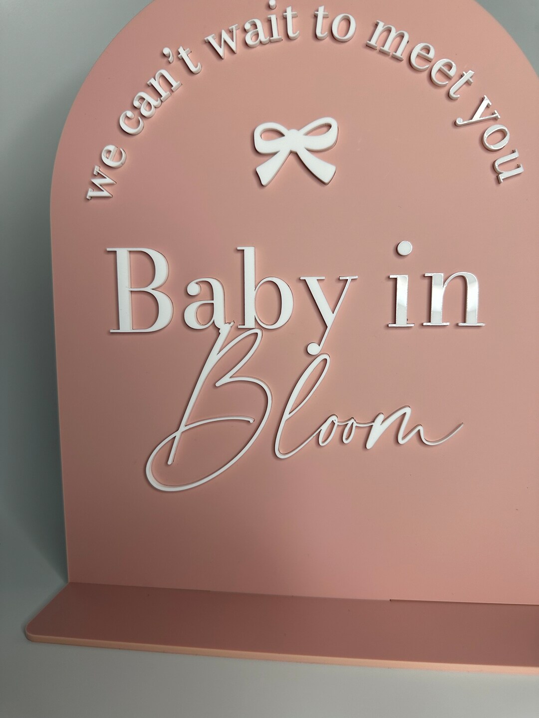 Acrylic Baby Shower Sign Baby Shower Welcome Sign Pastel Acrylic Sign ...