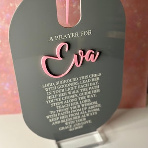 Personalized Modern Oval Religious Sign Baptism, First Communion ...