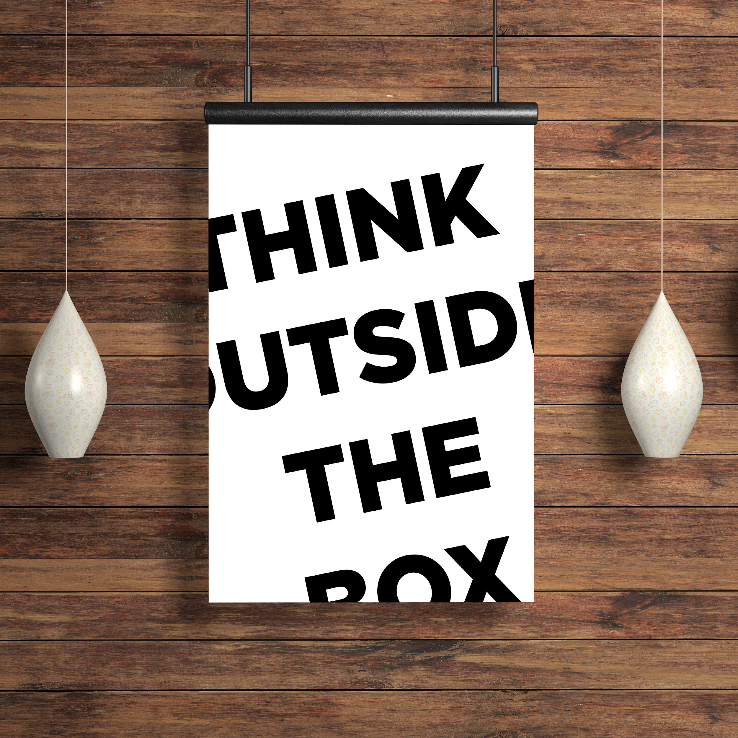 Think Outside the Box PRINTABLE Wall Art Geometric - Etsy