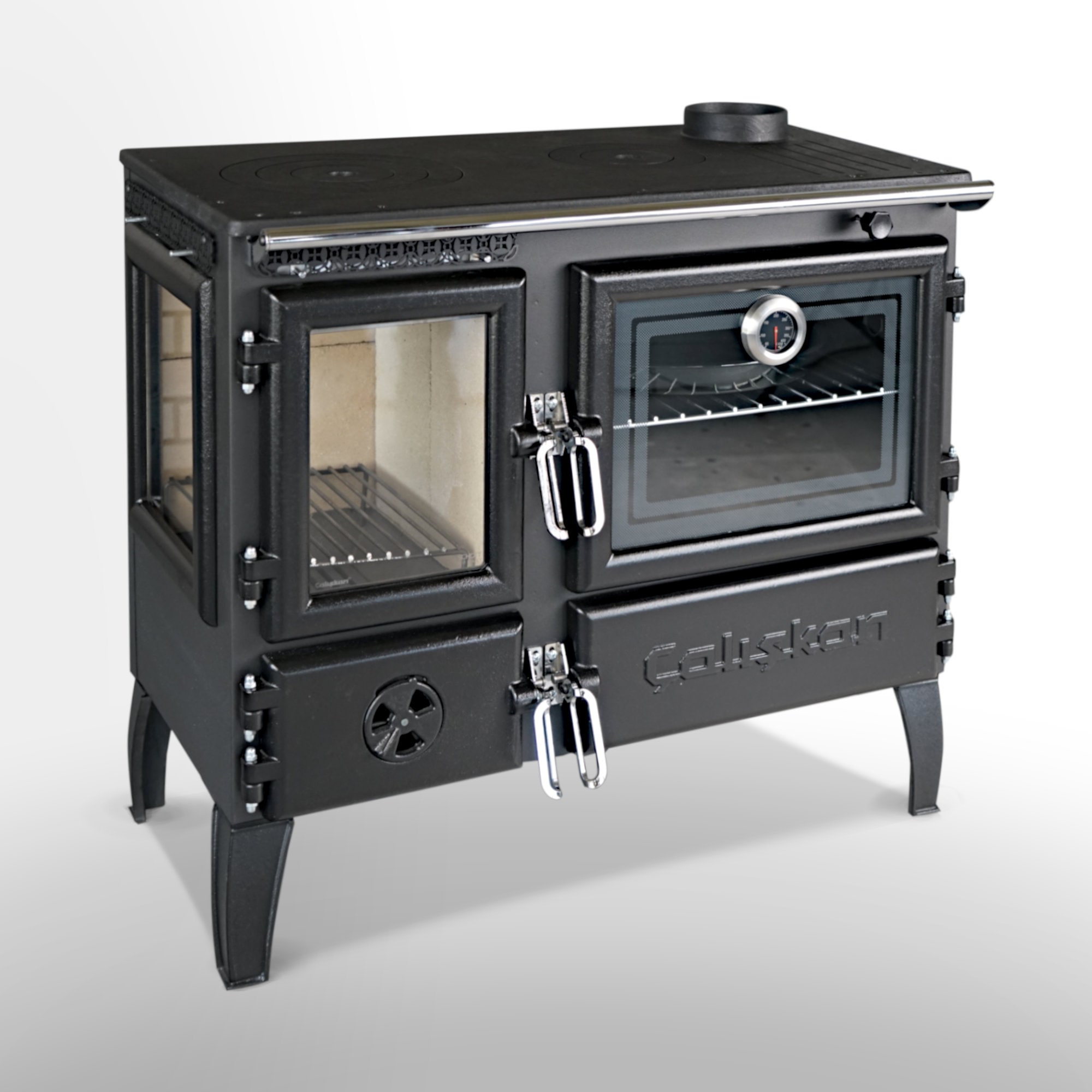 Multifunctional Wood Burning Stove: Rustic Iron Cooker, Baking Oven - Etsy