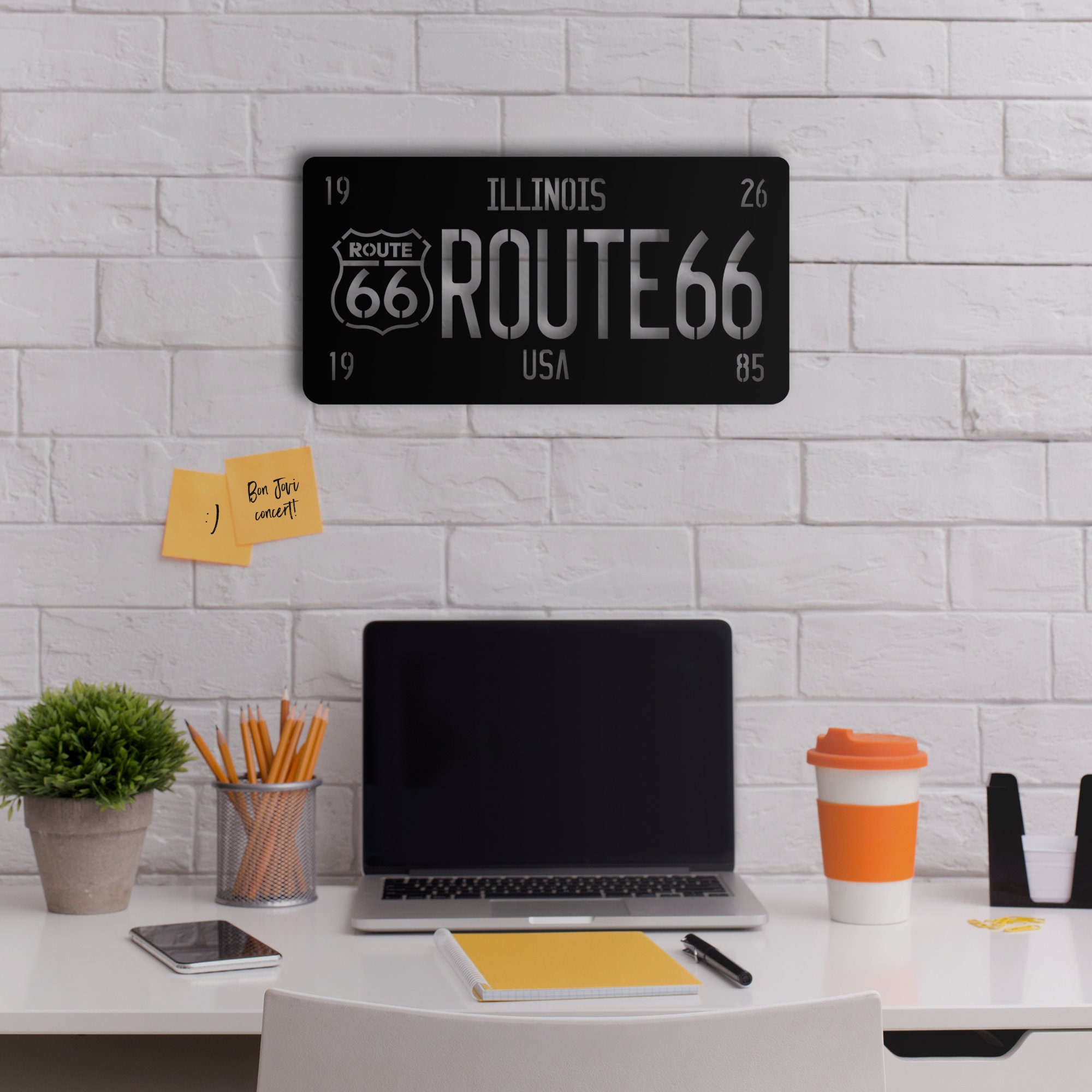 Route Metal Wall Decor Office Wall Art Metal Art Work | Etsy