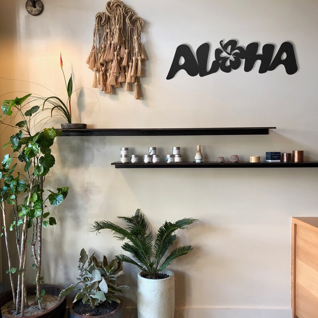 Aloha Metal Wall Art,metal Wall Sign,laser Cut Metal Wall Hanging,bar ...