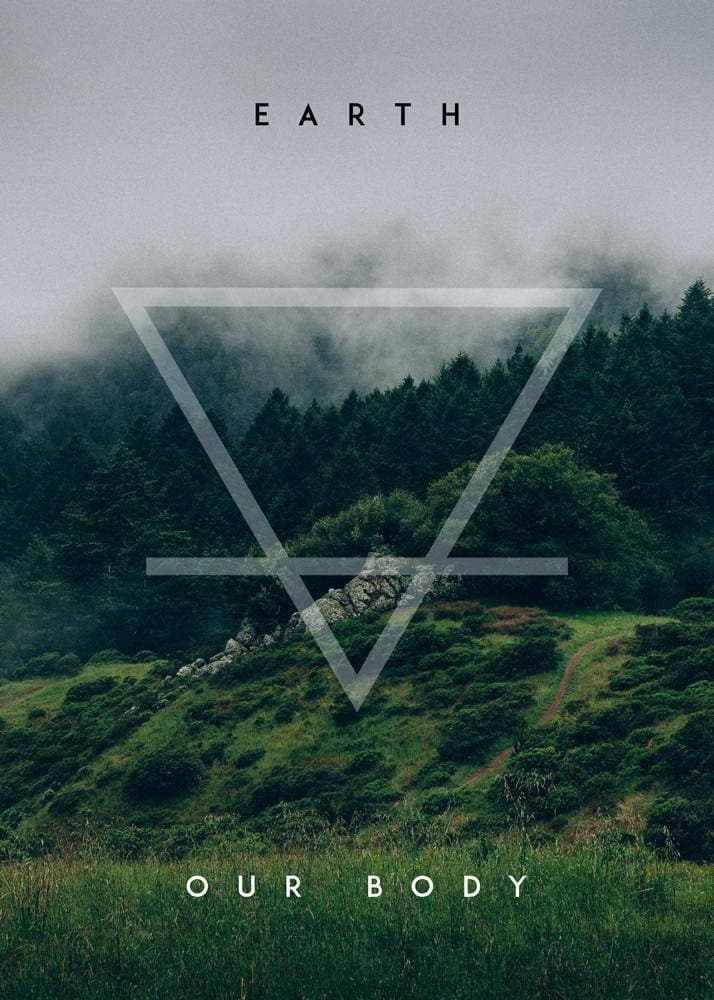 Four Elements Poster Set Print Affiche Plakat Wall Art | Etsy