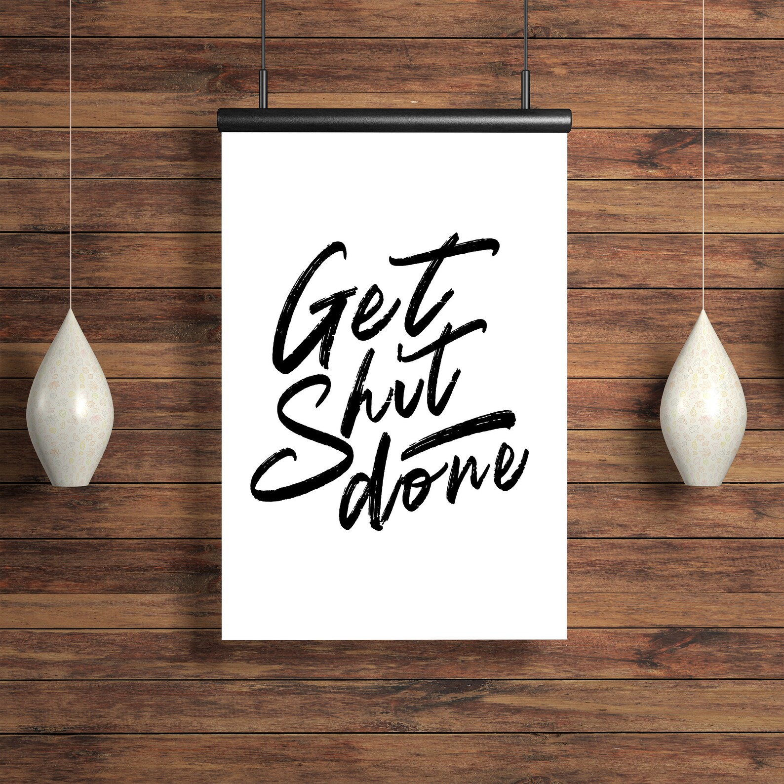 Get Shit Done PRINTABLE Wall Art Geometric Printable - Etsy