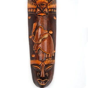 Safari - Wooden Mask Set, Wooden Mask, Wooden Wall Hanging, Authentic ...