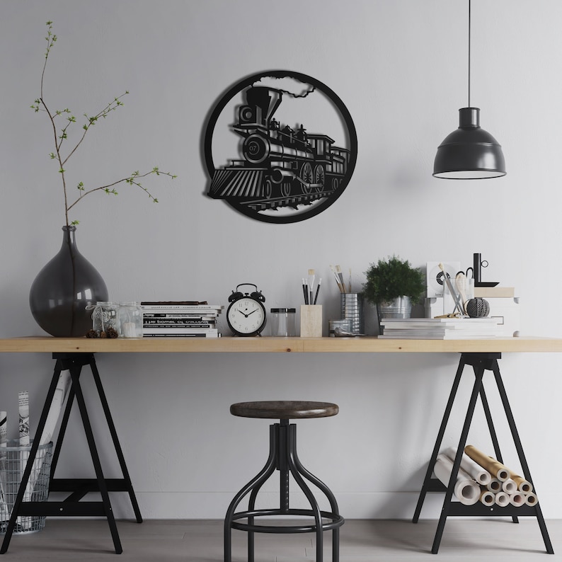 Train Metal Wall Decor Metal Wall Art Wall Decor Interior - Etsy Canada