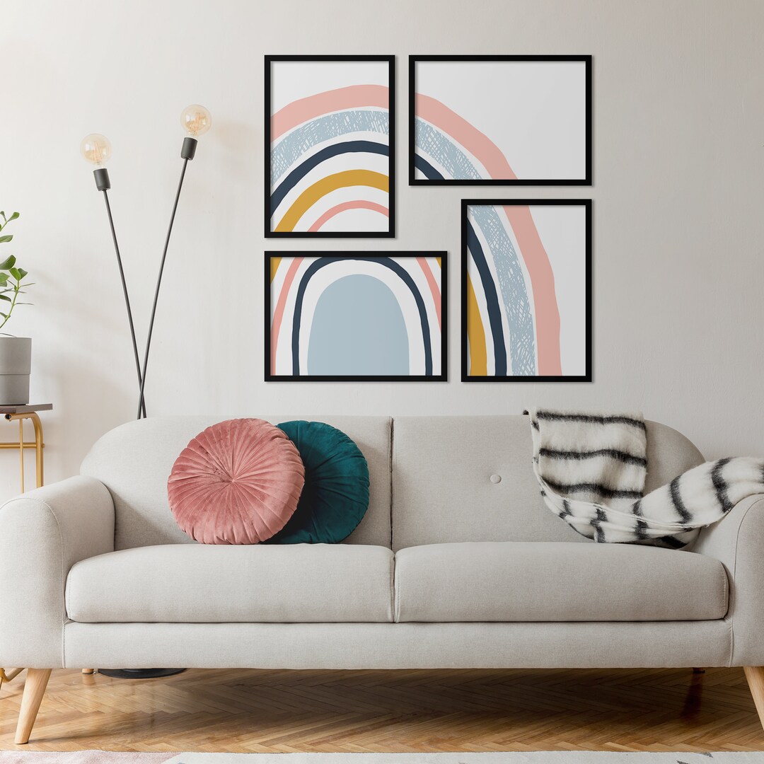 Rainbow Poster Set, Print, Affiche, Plakat, Wall Art, Wall Decor ...