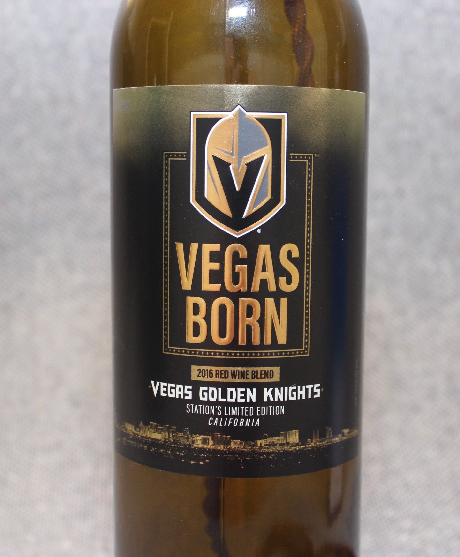 VEGAS BORN. Vegas Golden Knights Wine Bottle Turned Into a Fancy Lamp ...