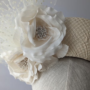 CUSTOMIZE COLORS Cream Crown Style Kentucky Derby Headpiece. Wedding ...