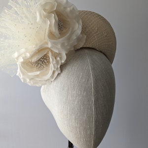 CUSTOMIZE COLORS Cream Crown Style Kentucky Derby Headpiece. Wedding ...