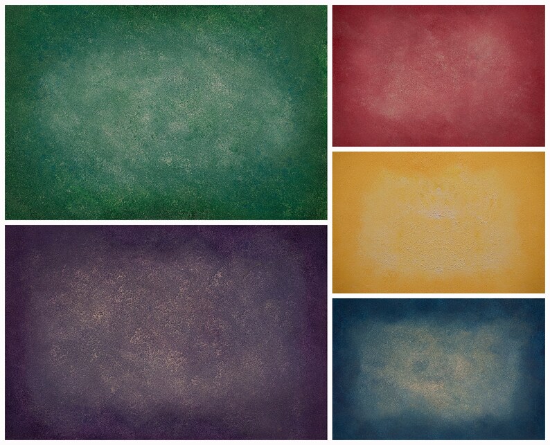 5 Hand Painted Oil Textures, Overlays for Photoshop, Instant Download ...