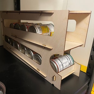 CR-3 Wooden Can Rack Dispenser Organizer Pantry Organization - Etsy