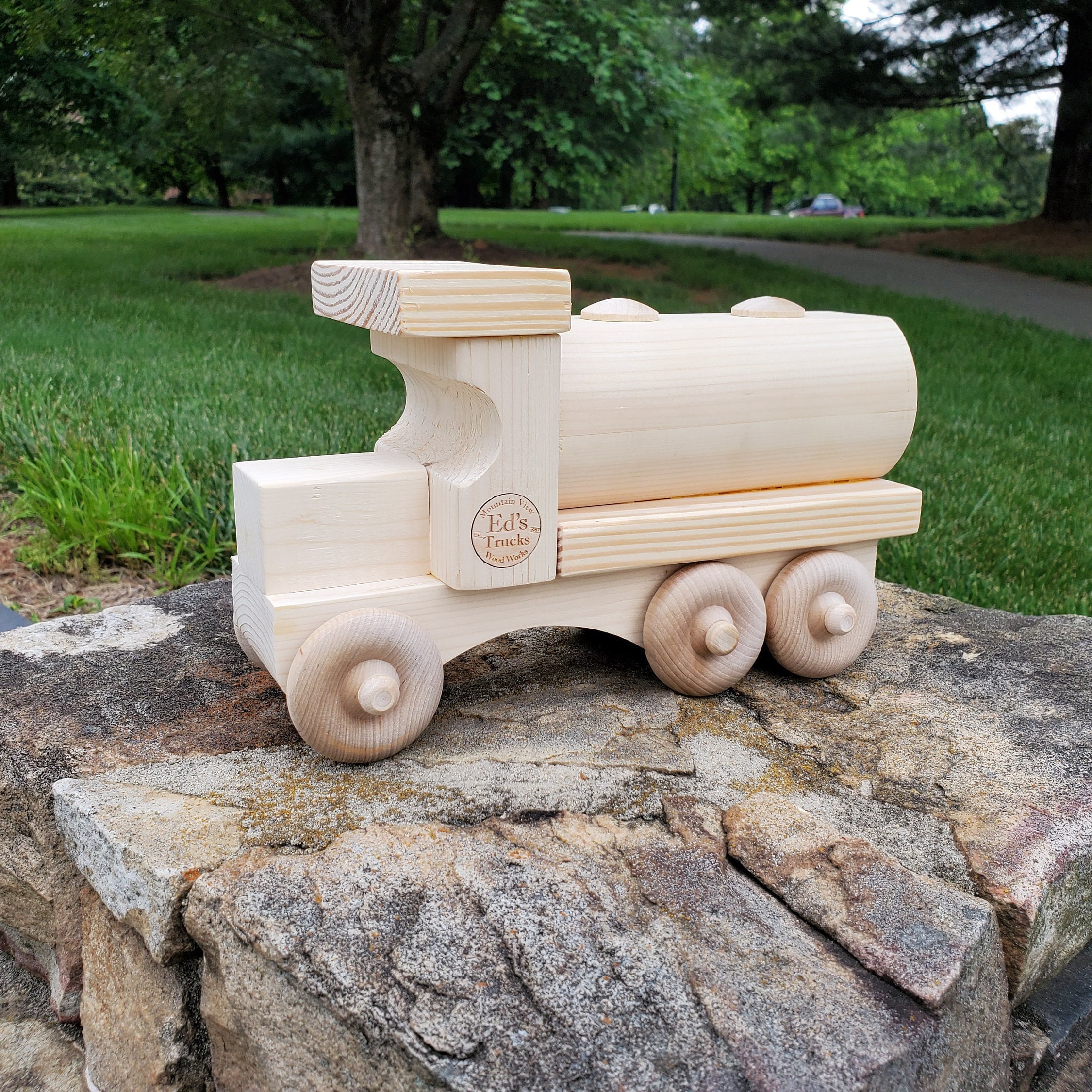 Ed's Trucks Wooden Toy Tanker Truck | Etsy