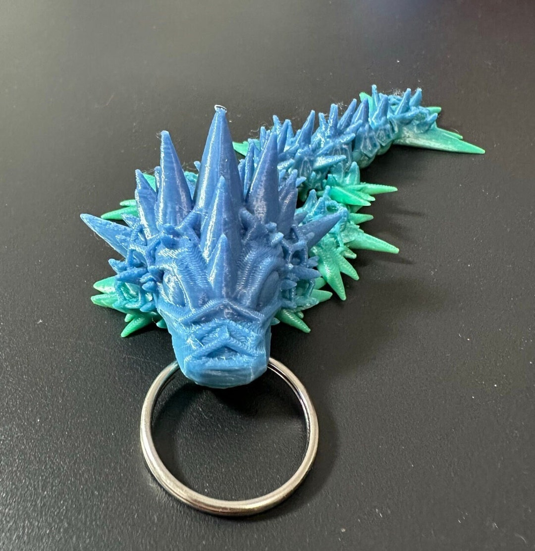3D Printed Articulated Void Sea Dragon Keychain or Charm - Etsy