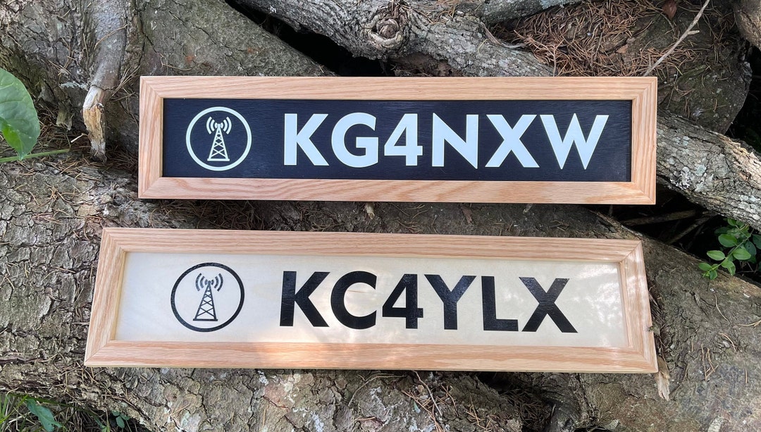 Callsign Plaque for Amateur Radio Operator or GMRS Station. - Etsy