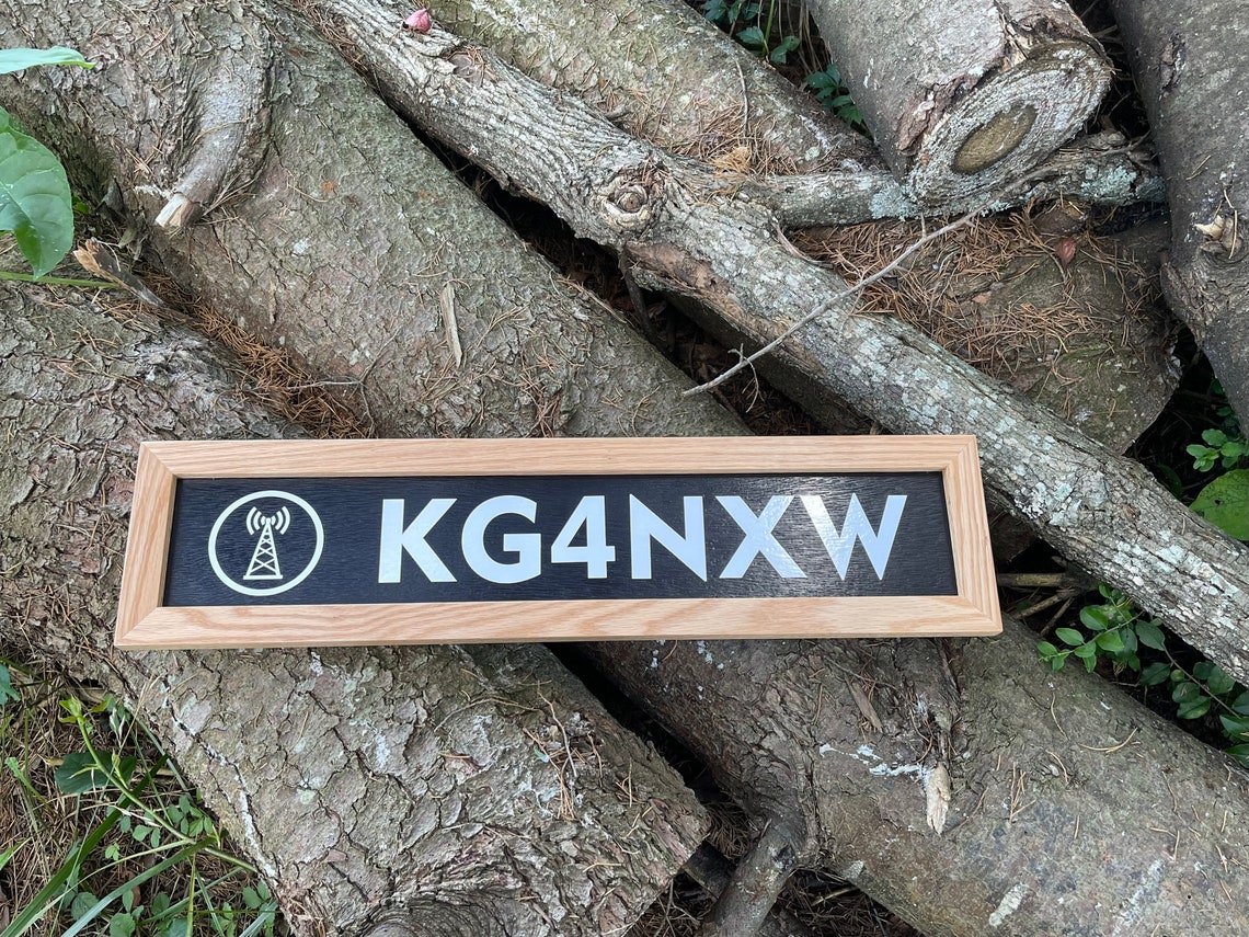 Callsign Plaque for Amateur Radio Operator or GMRS Station. - Etsy