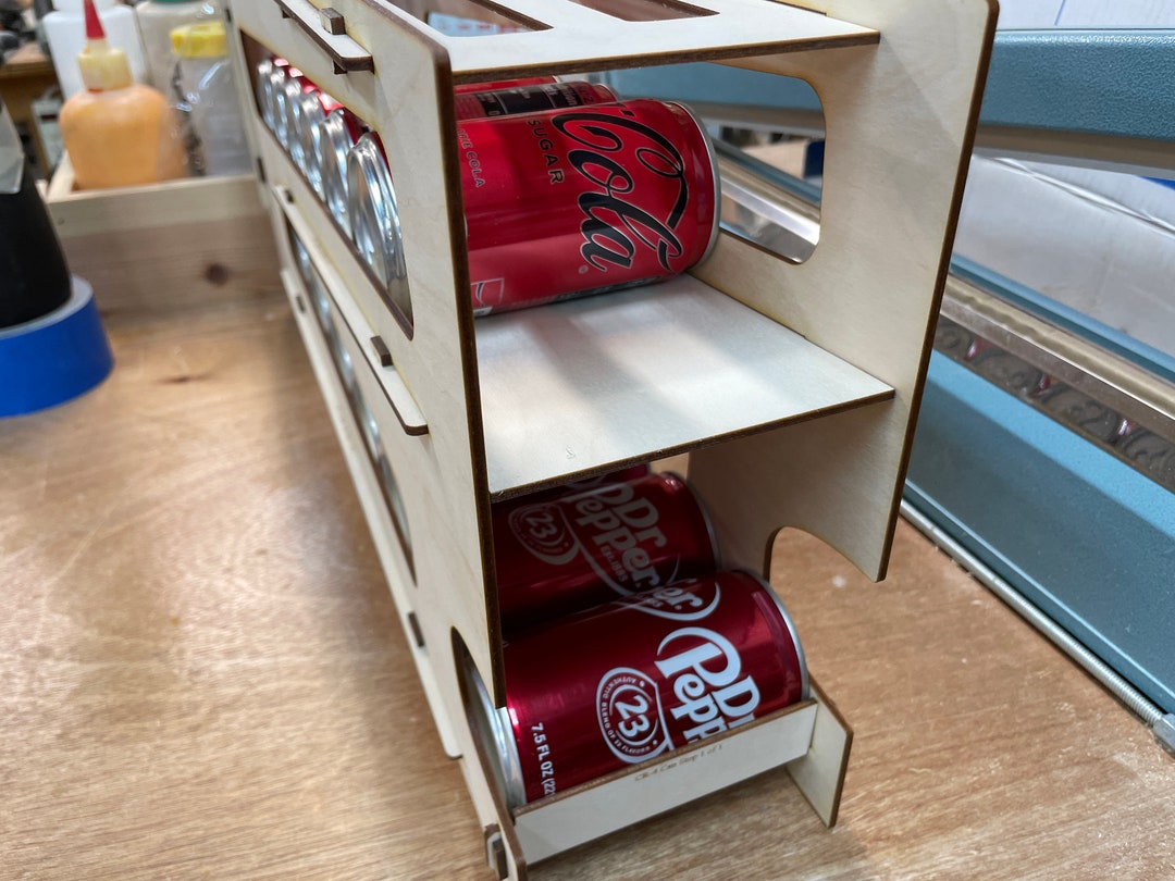 Digital SVG of CR-4 Rotating Can Rack for Makers and DIY. Laser Cut ...