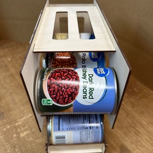 Crmini-1 Digital SVG of Rotating Can Rack for Makers and DIY. Laser Cut ...