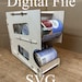 Digital SVG of Cr-custom-4 Rotating Can Rack for Makers and DIY. Laser ...