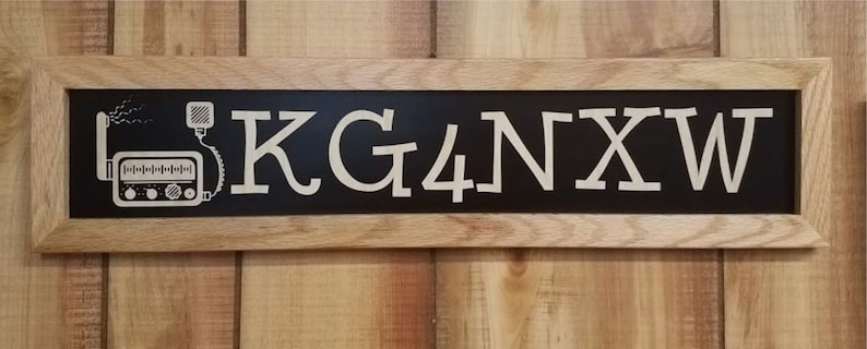 Personalized Callsign Plaque for Amateur Radio Operator or GMRS Station ...