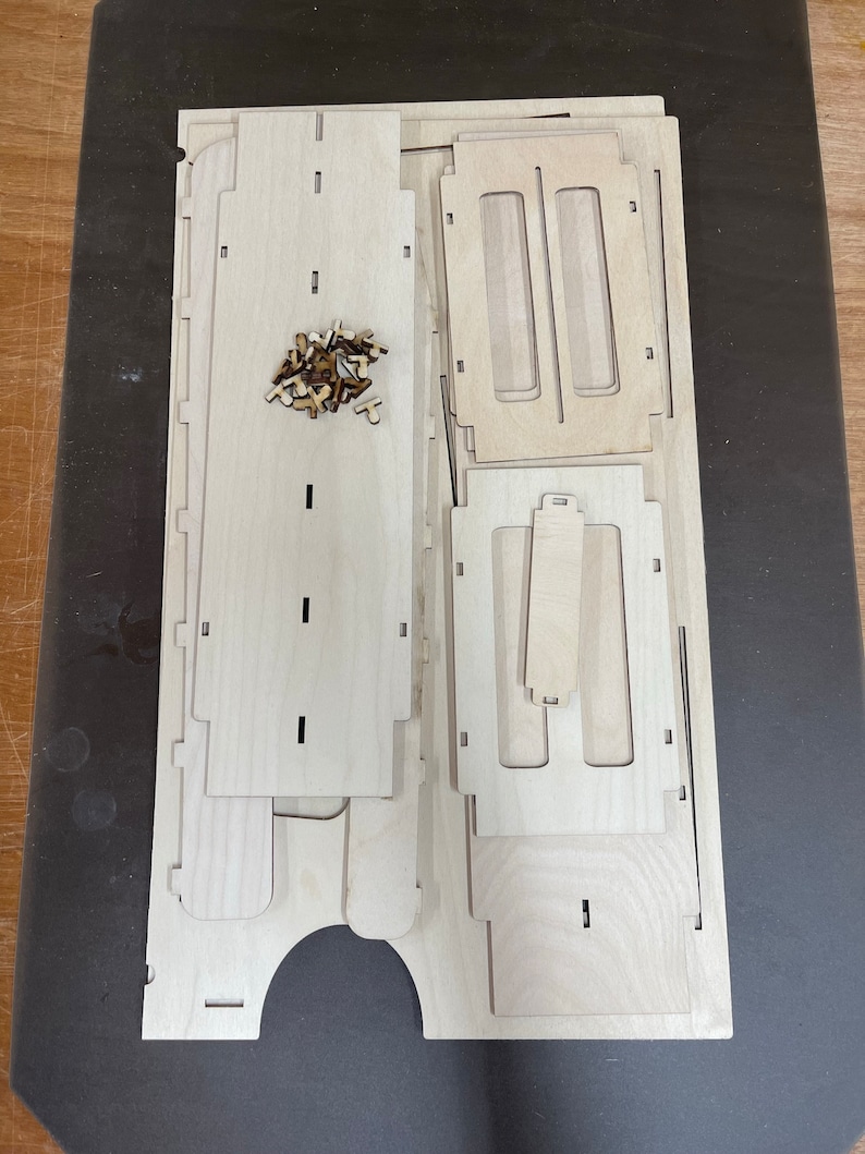 Digital EPS SVG of Rotating Can Rack for Makers and DIY. Laser Cut File ...