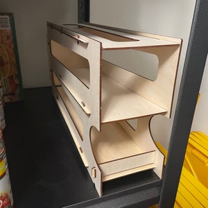 Digital SVG of CR-3 Rotating Can Rack for Makers and DIY. Laser Cut ...