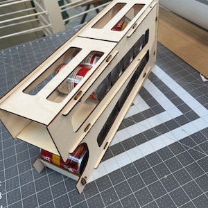 Cr-custom-6 Wooden Can Rack for 6oz Canned Food Cans Dispenser ...