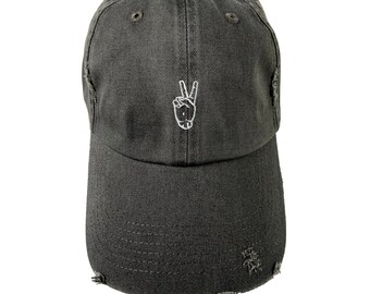 Peace Fingers Hat - Etsy