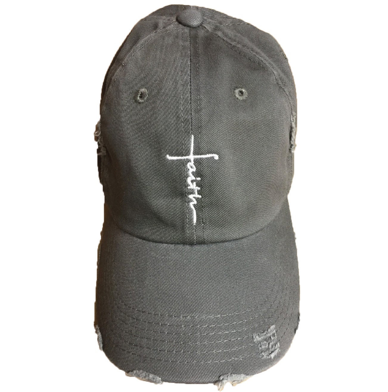Embroidered Faith Hat Embroidered Faith Cross Hat - Etsy
