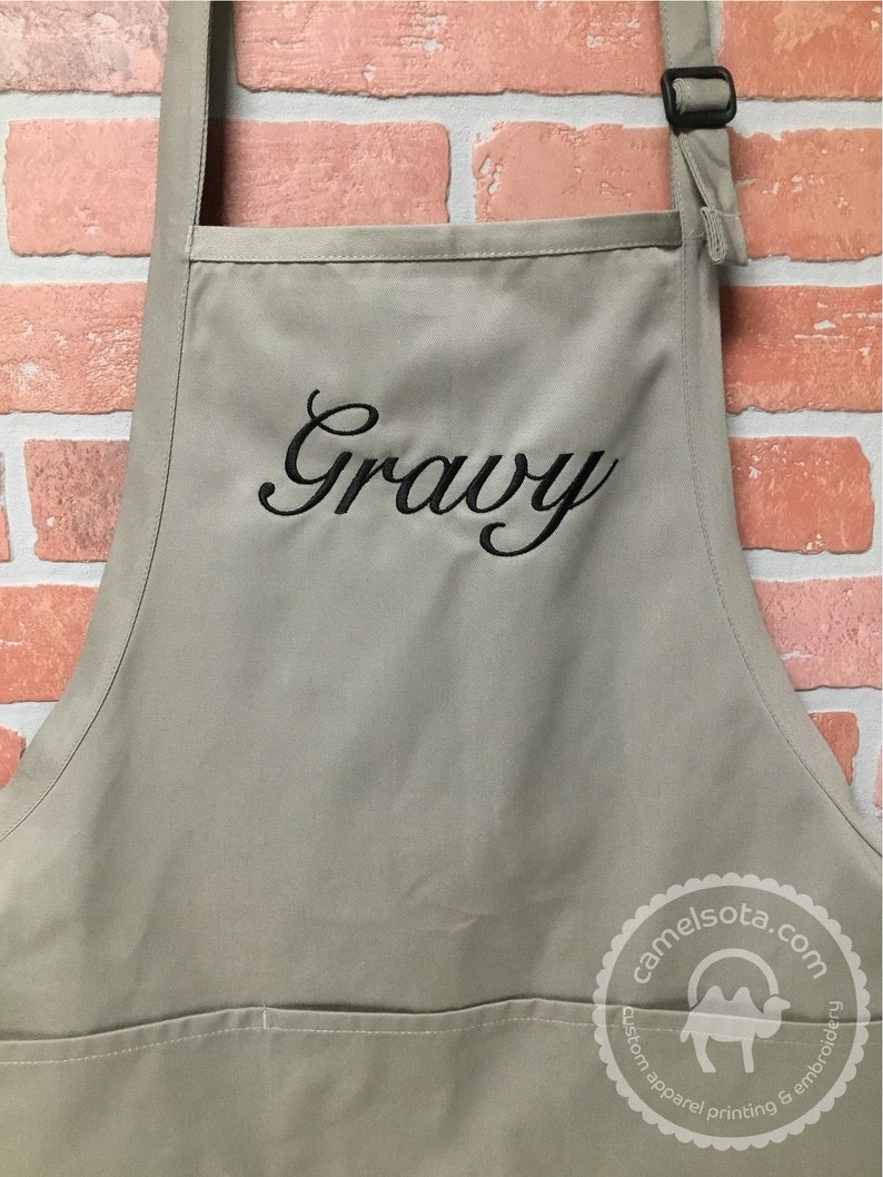 Custom Apron Custom Embroidered Apron Custom Monogrammed - Etsy