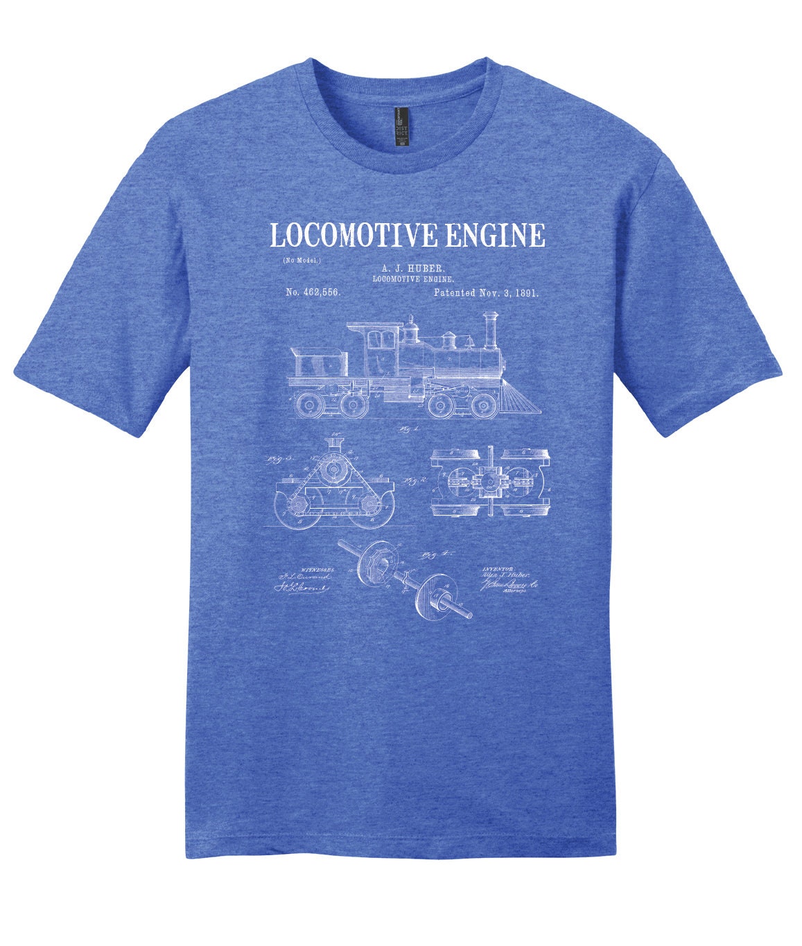 Train Patent Shirt Steam Engine T-shirt Railroad Shirt | Etsy