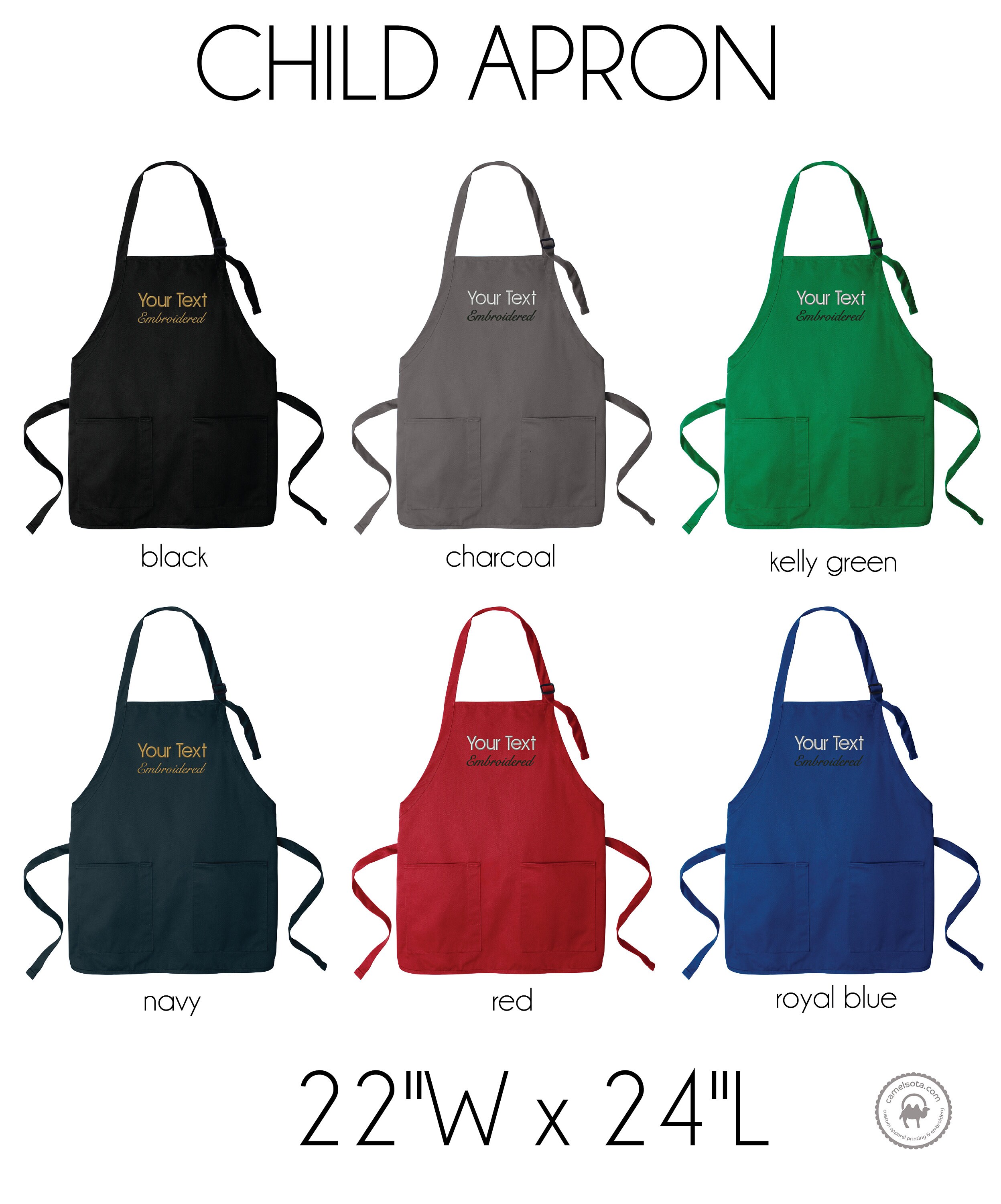 Custom Apron Custom Embroidered Apron Custom Monogrammed - Etsy