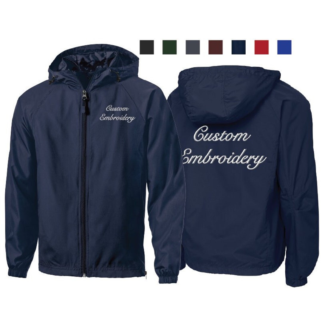 Custom Embroidered Sport-tek Hooded Full-zip Jacket Embroidery ...