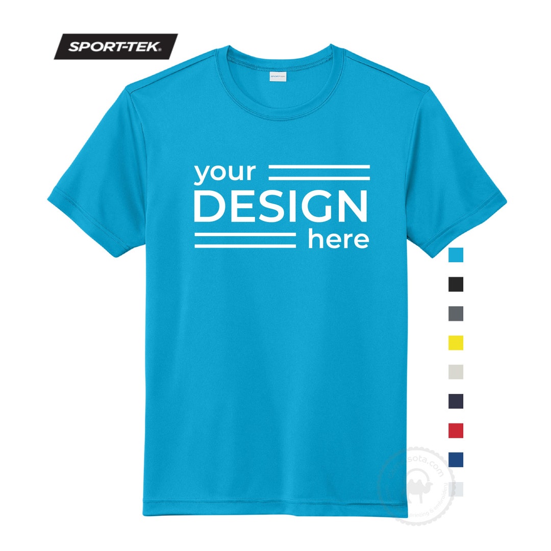Custom Performance Shirt Printed With Ink Sport-tek Posicharge Re ...