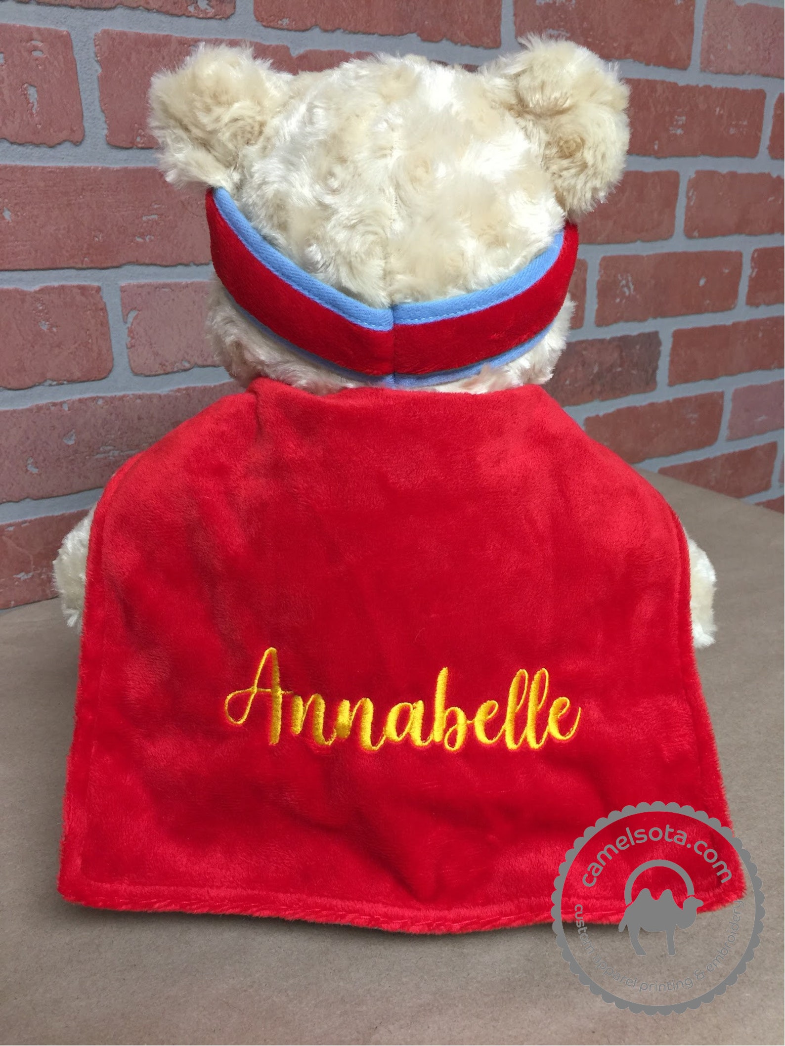 Embroidered Stuffed Bear Custom Monogrammed Stuffed Bear - Etsy