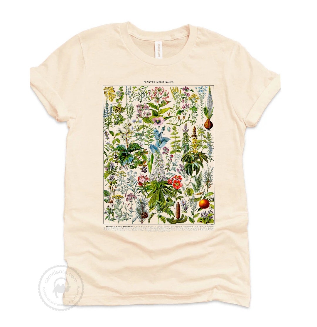 Medicinal Plants Shirt, Herbology Shirt, Plant Lover Gift, Botanical ...