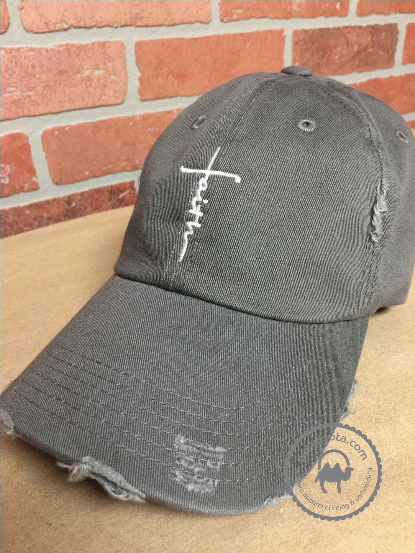 Embroidered Faith Hat Embroidered Faith Cross Hat - Etsy