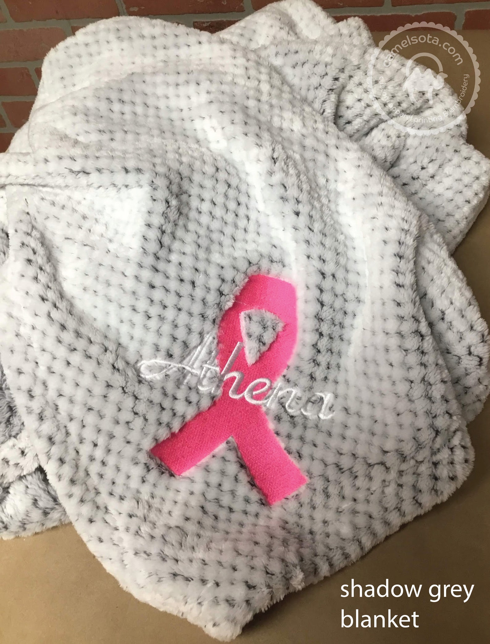 Embroidered Breast Cancer Blanket, Personalized Cancer Survivor Blanket ...