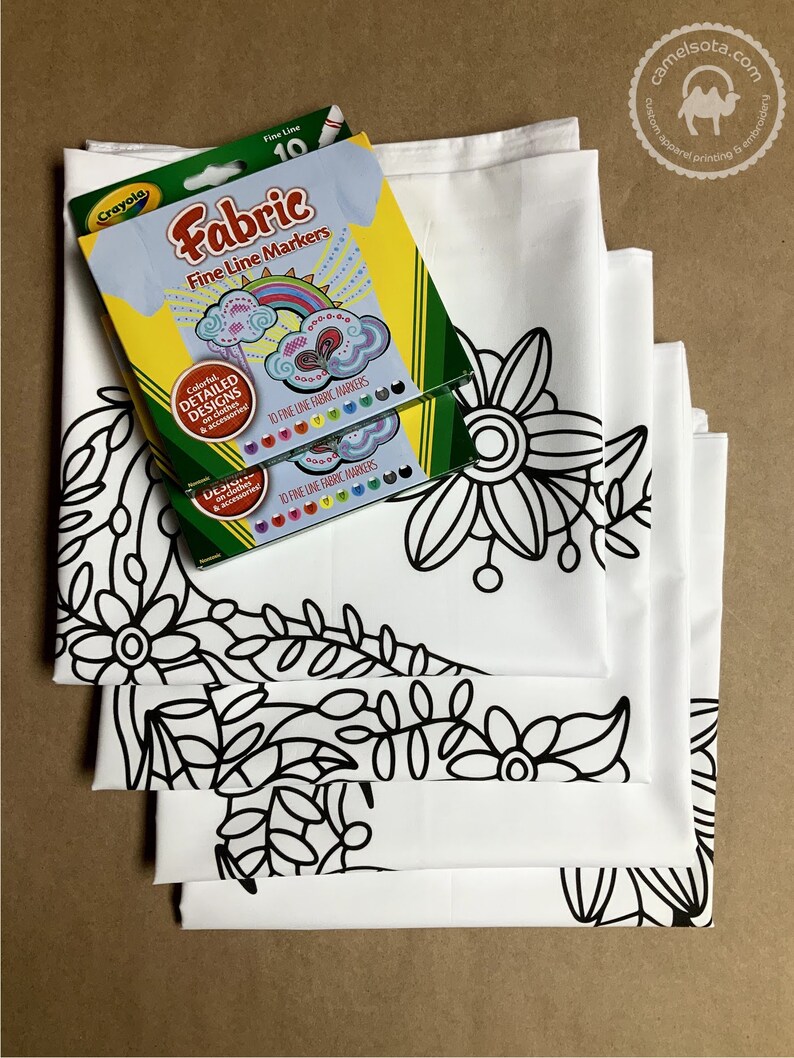 Color Your Own Personalized Pillowcase Zentangle Doodle | Etsy