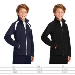 Custom Embroidered Sport-tek Tricot Track Jacket Monogrammed Team ...