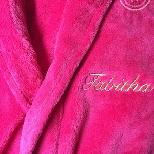 Monogrammed Robe Personalized Robe Custom Embroidered Robe Plush Luxury ...