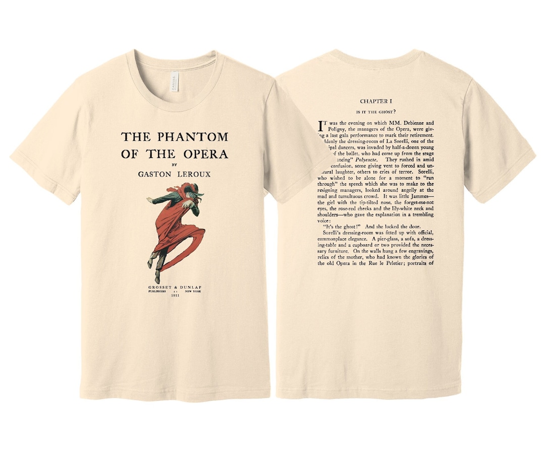 Phantom of the Opera by Gaston Leroux Shirt, Phantom of the Opera Shirt ...
