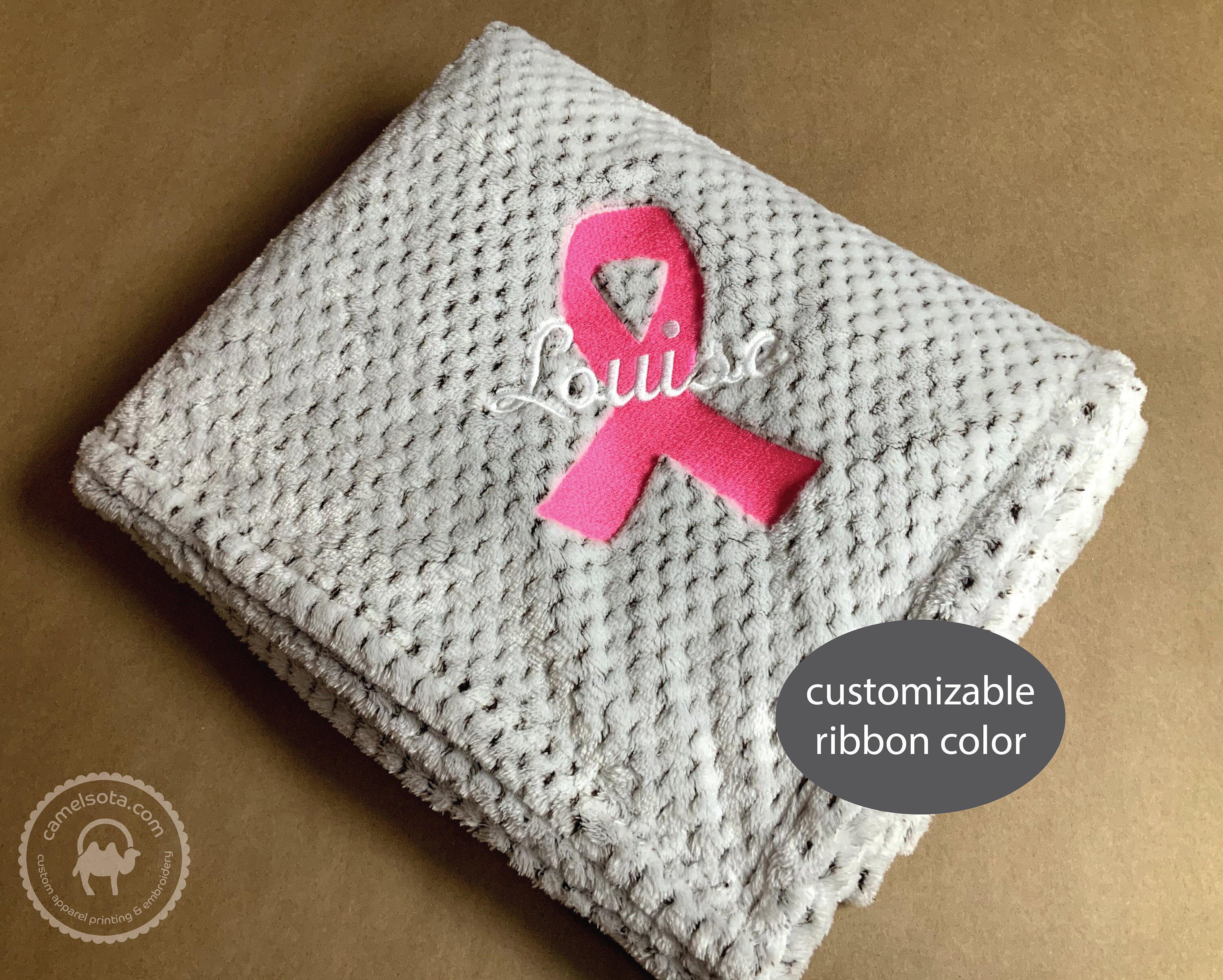 Embroidered Breast Cancer Blanket Personalized Cancer - Etsy