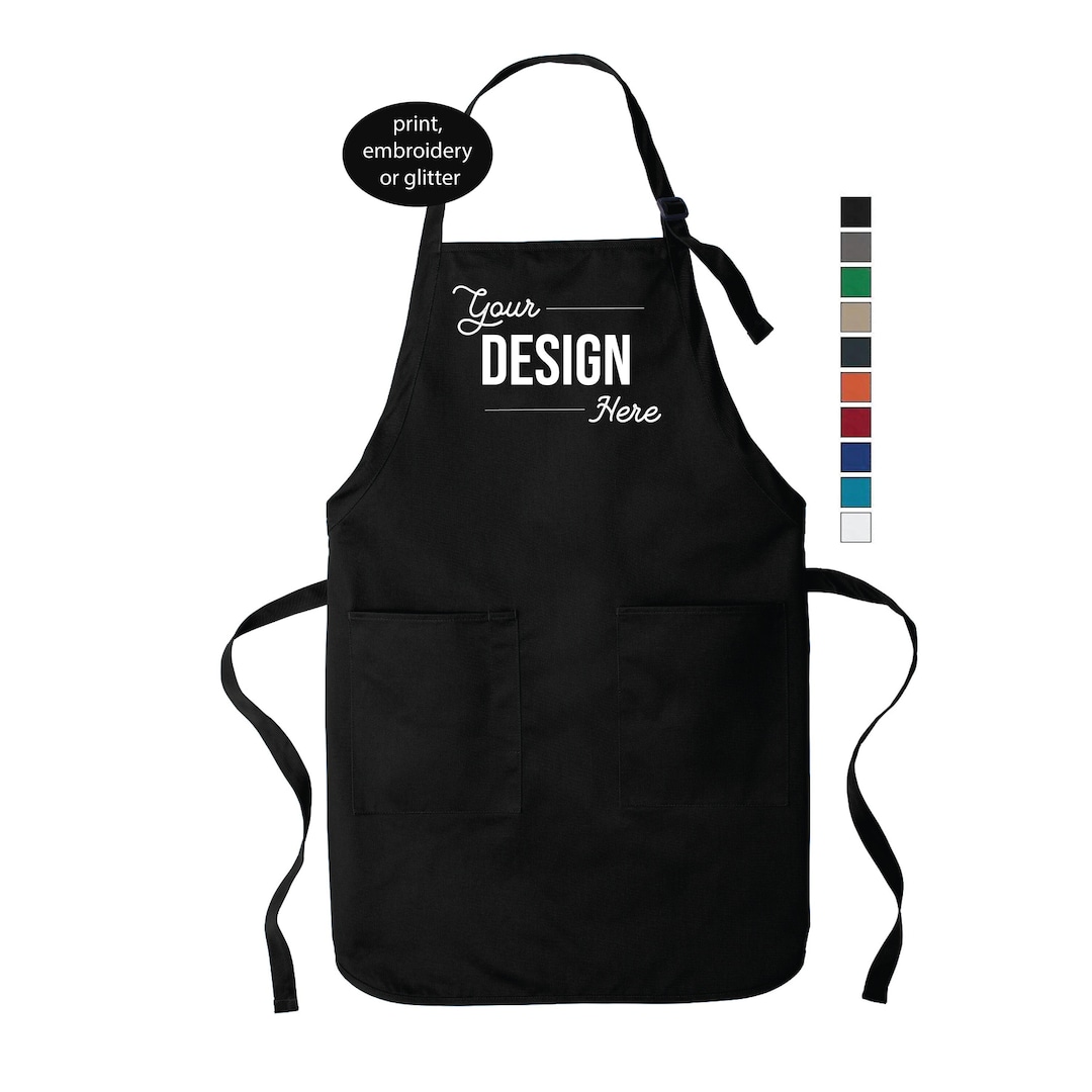 Personalized Apron With Print or Embroidery Port Authority Full-length ...