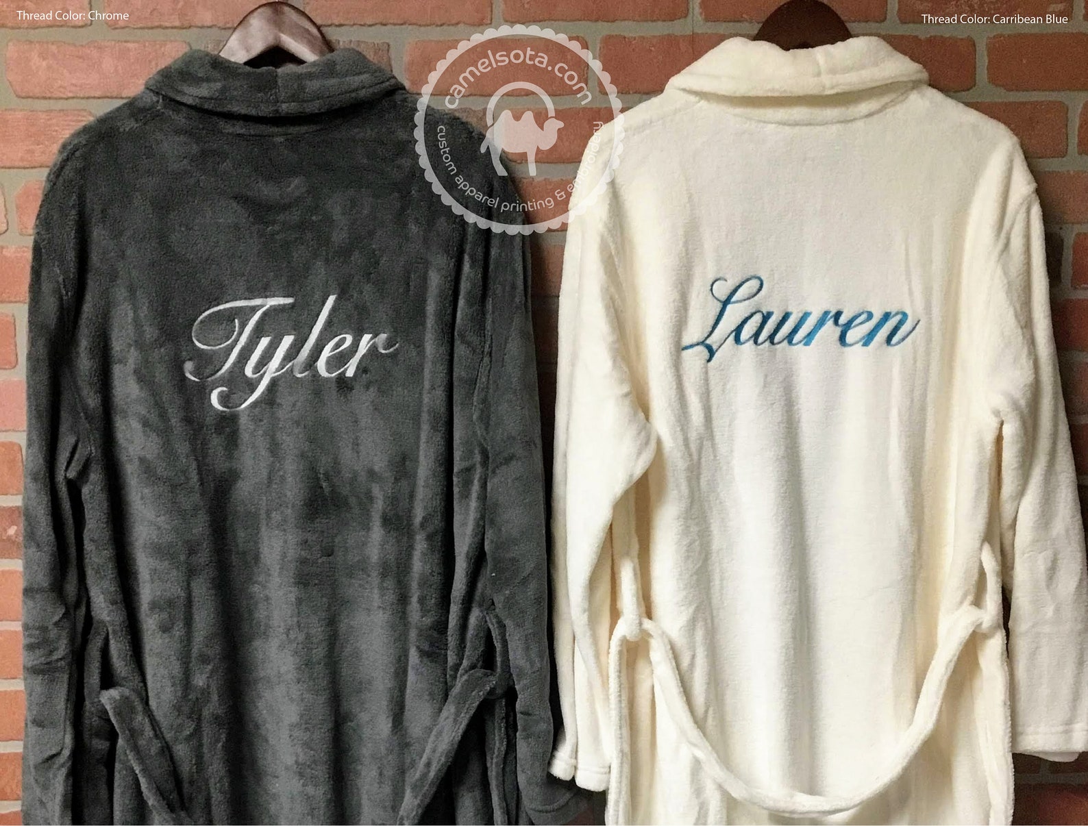 Monogrammed Robe Personalized Robe Custom Embroidered Robe - Etsy