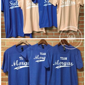 Family Jersey Style Shirts, Family Team Shirts. Family Reunion Shirts ...