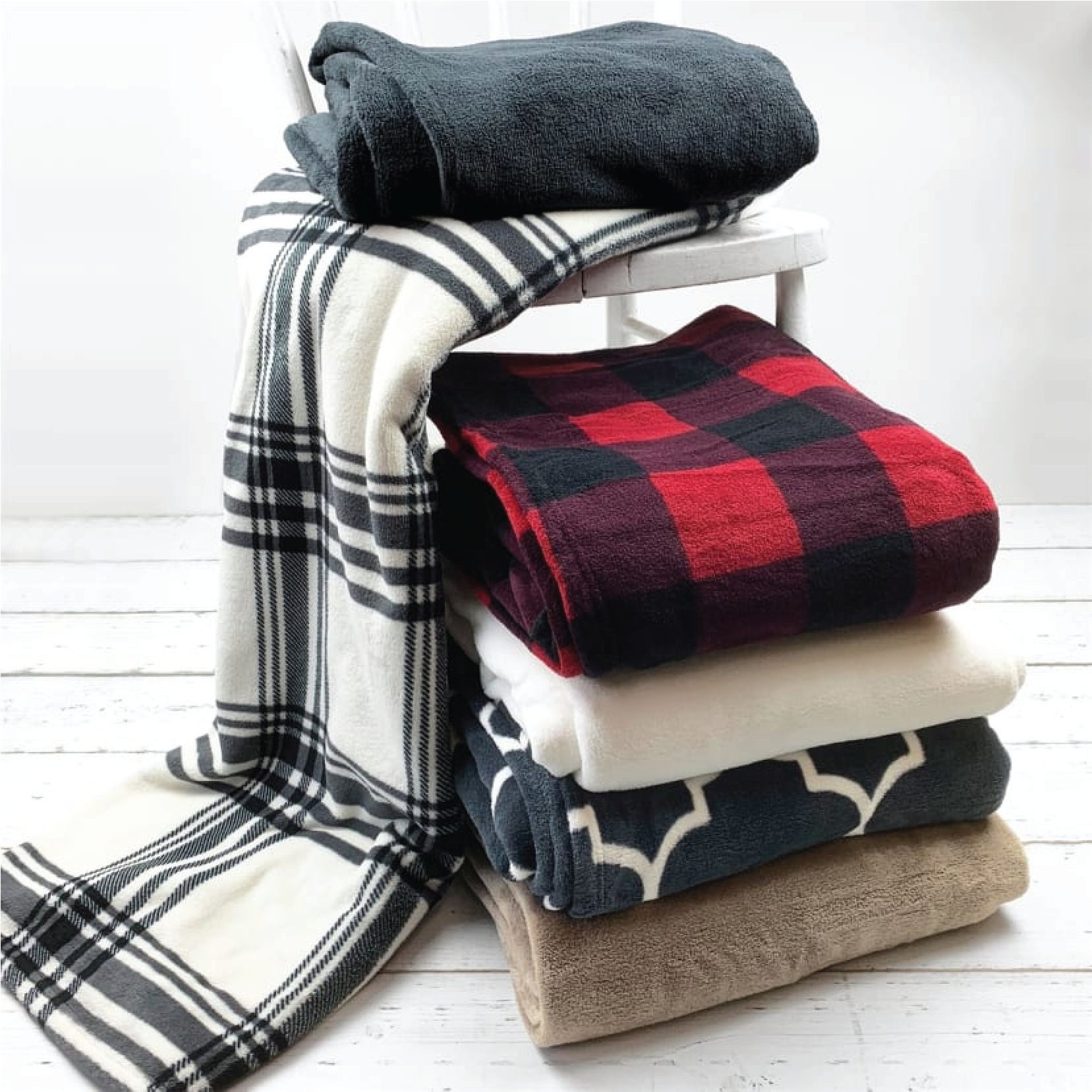 Custom Embroidered Blanket Monogrammed Throw Personalized Blankets ...