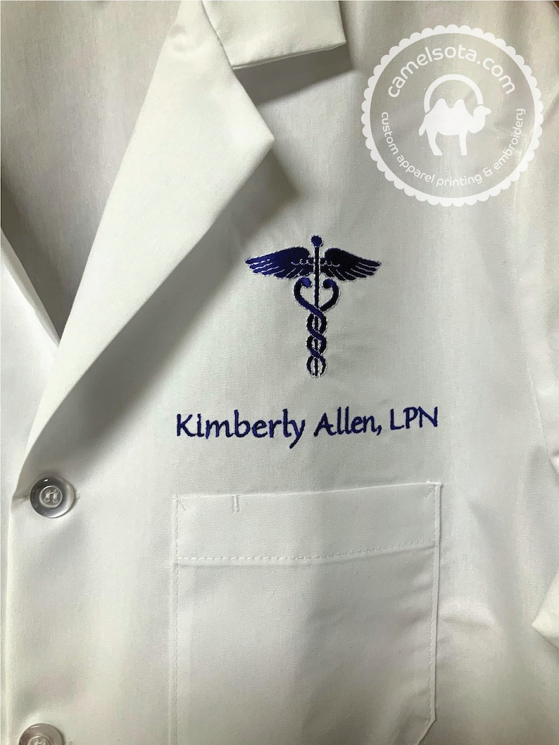 Custom Lab Coat Embroidered Medical Lab Coat Personalized - Etsy